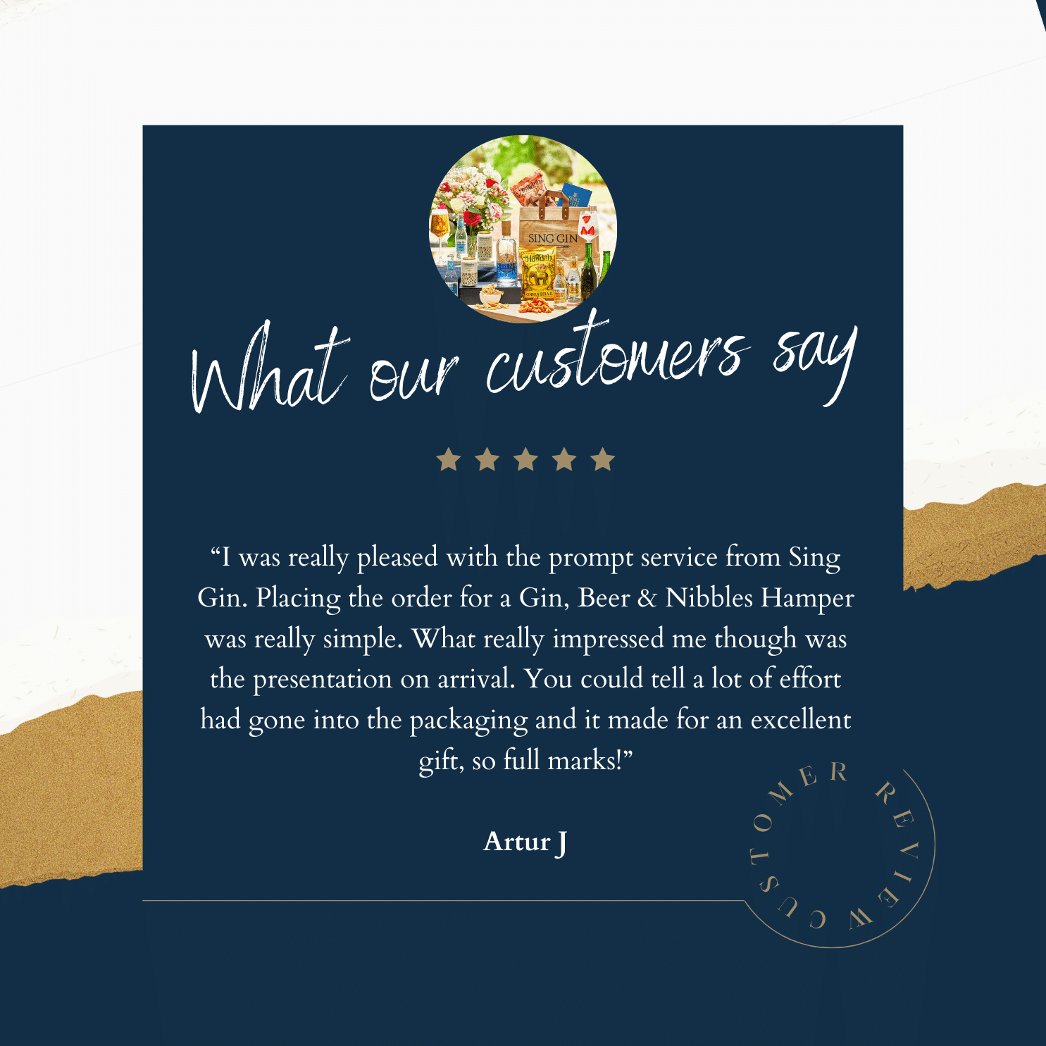 Gin, Beer & Nibbles Hamper | Sing Gin